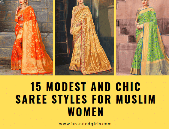15 Modest Saree Style Designs for Muslim Women for Chic Look