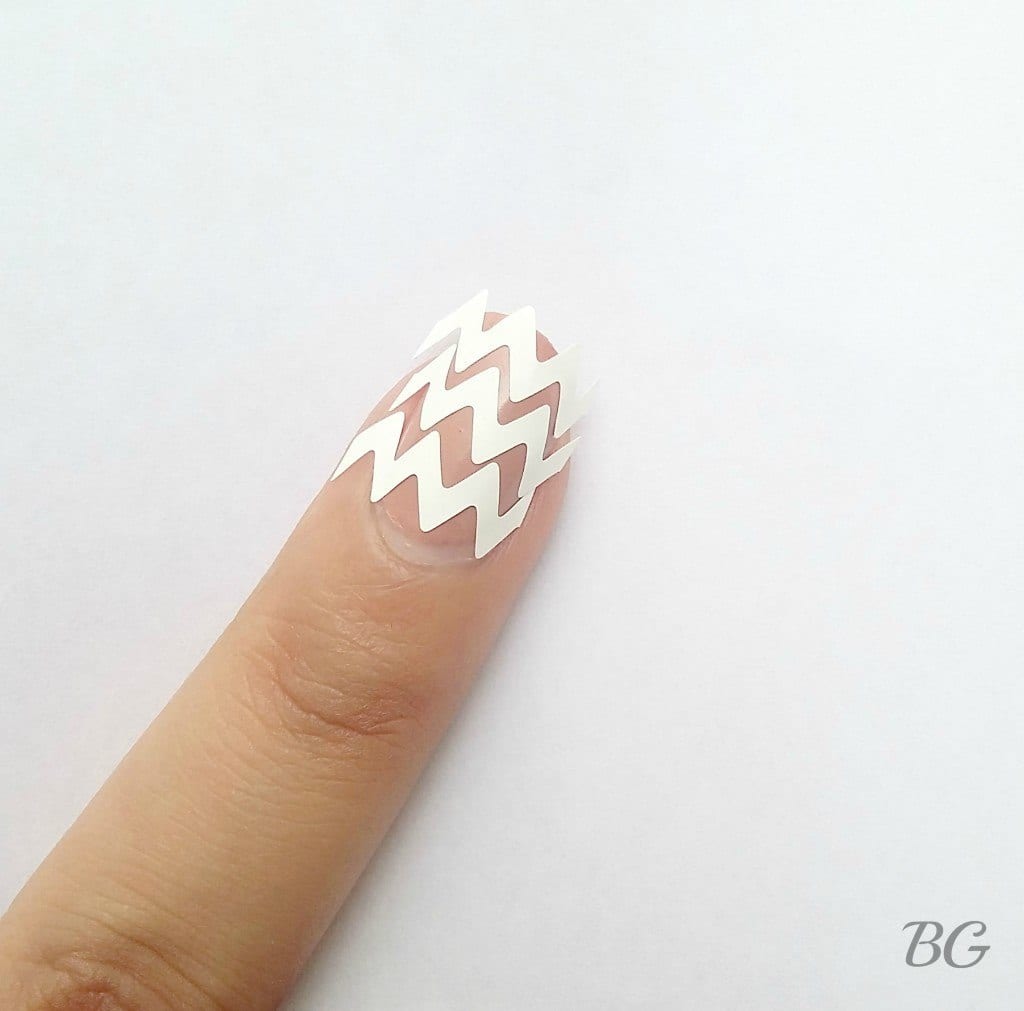 DIY Gold Chevron Nail Design-Step By Step Nail Art Tutorial – Branded Girls