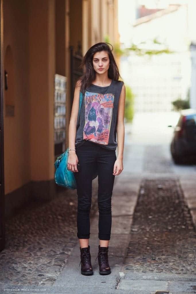 Muscle Tee Outfits for Girls – 20 Ways to Wear Muscle Tees – Branded Girls
