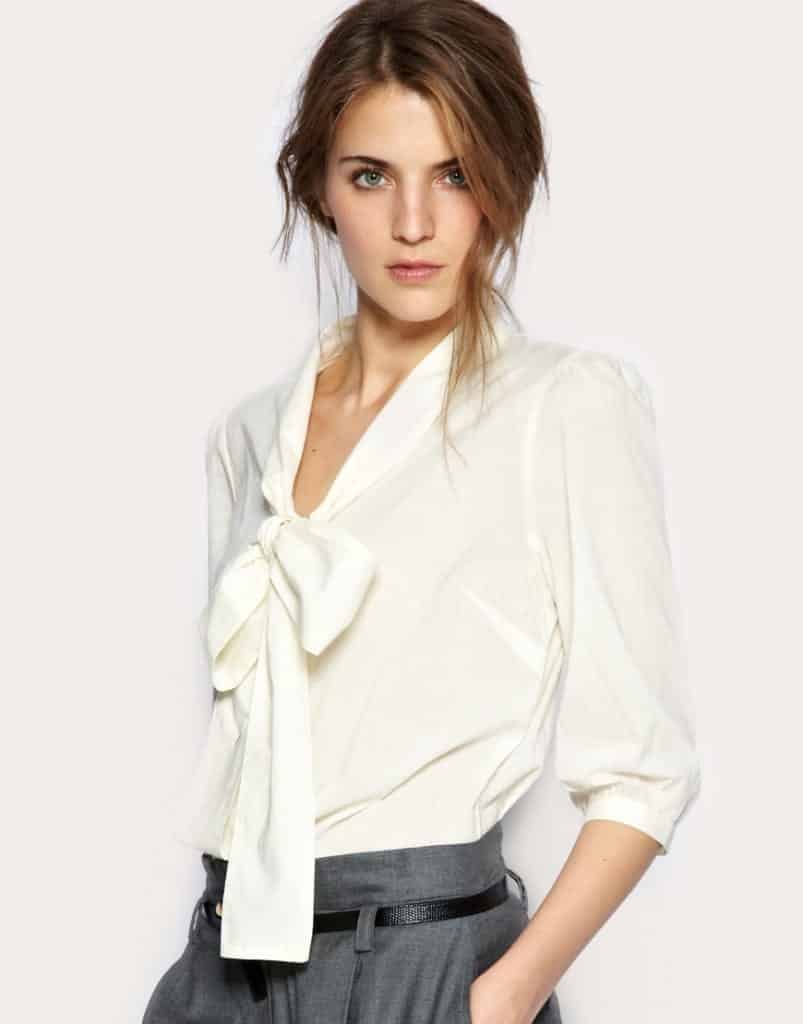 Women’s Necktie Outfits – 35 Ways to Wear Tie Neck Blouse – Branded Girls