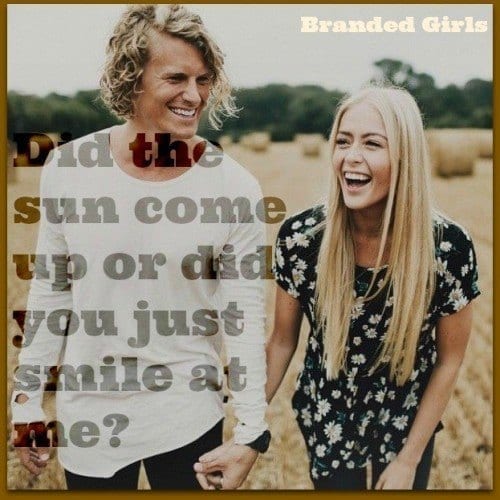 32 Cute and Catchy Pickup Lines Say to a Girl to Impress Her – Branded ...