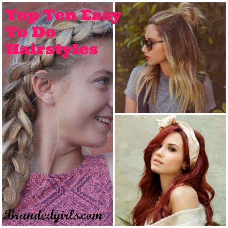 Easy and Quick Hairstyles–Top 10 Super Fast Hairstyles to Do – Branded ...