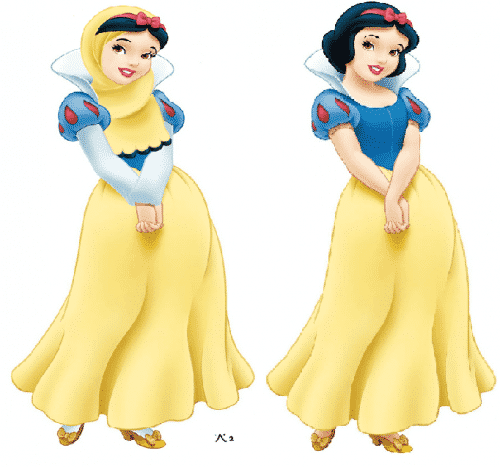 Disney Princesses in Hijab-11 Pics of Disney Princesses Muslim Version ...