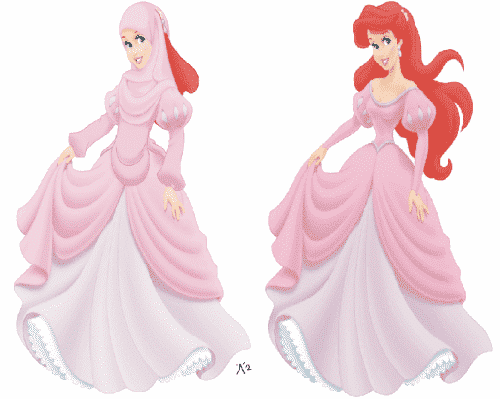 Disney Princesses in Hijab-11 Pics of Disney Princesses Muslim Version ...