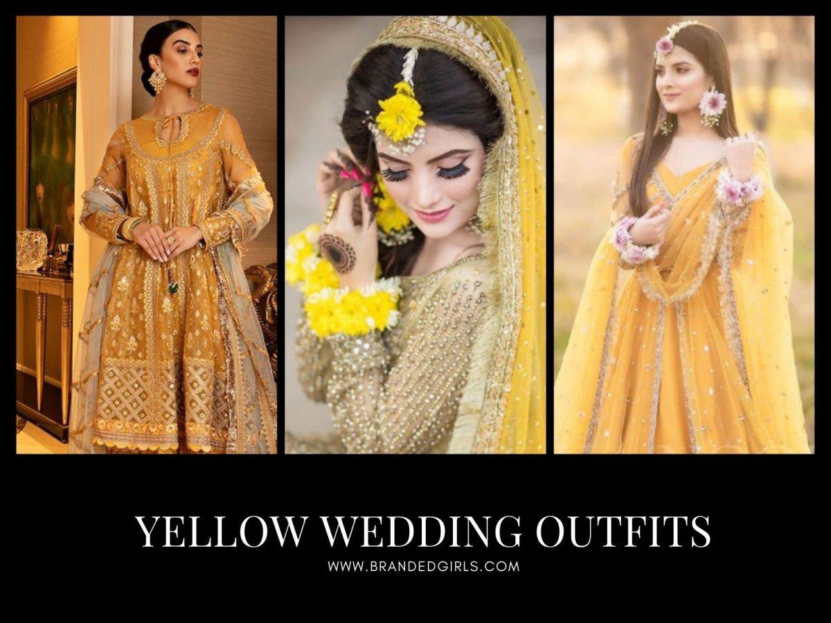 Yellow Wedding Dress – 25 Yellow Outfits for Haldi and Mayun – Branded ...