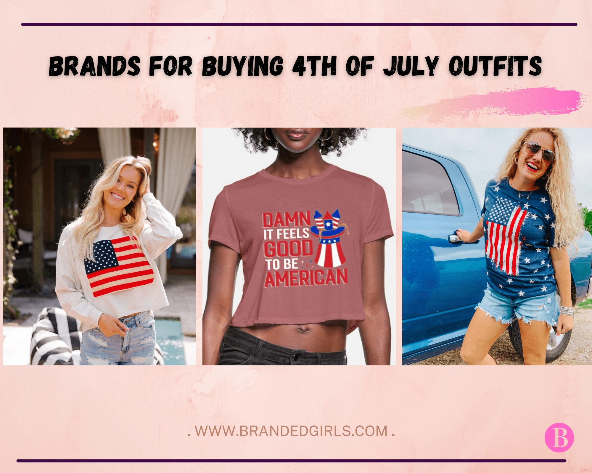 10 Customized Shirt Brands For Buying 4th Of July Outfits – Branded Girls