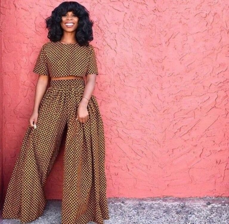 Crop Top Ankara Outfits – 20 Ways To Wear Crop Ankara Tops – Branded Girls