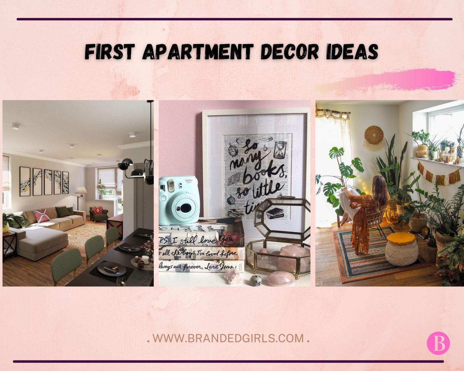 First Apartment Decor Ideas- 20 Ways to Set First Apartment – Branded Girls