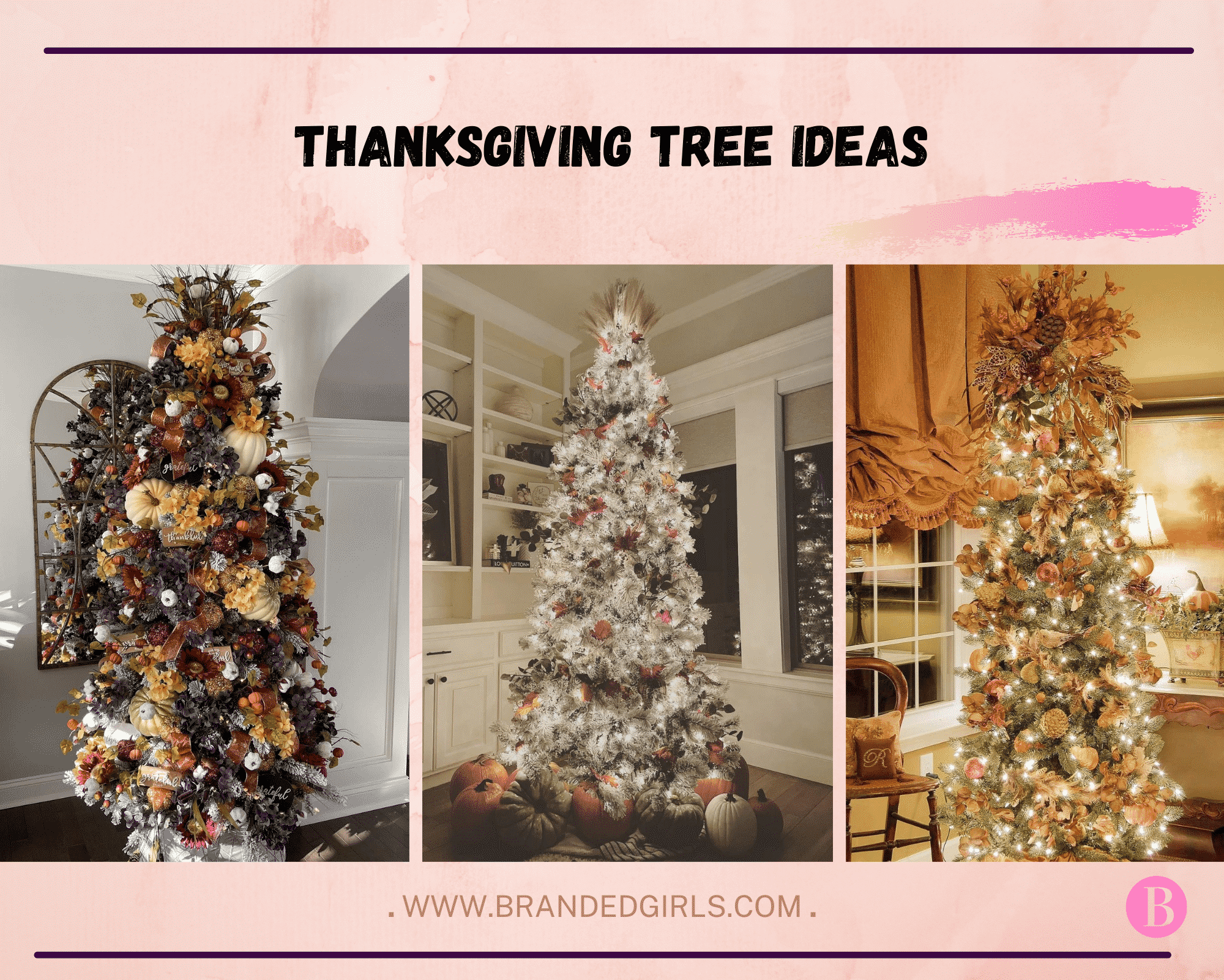 25 Adorable Thanksgiving Tree Ideas And Inspo For 2022 – Branded Girls