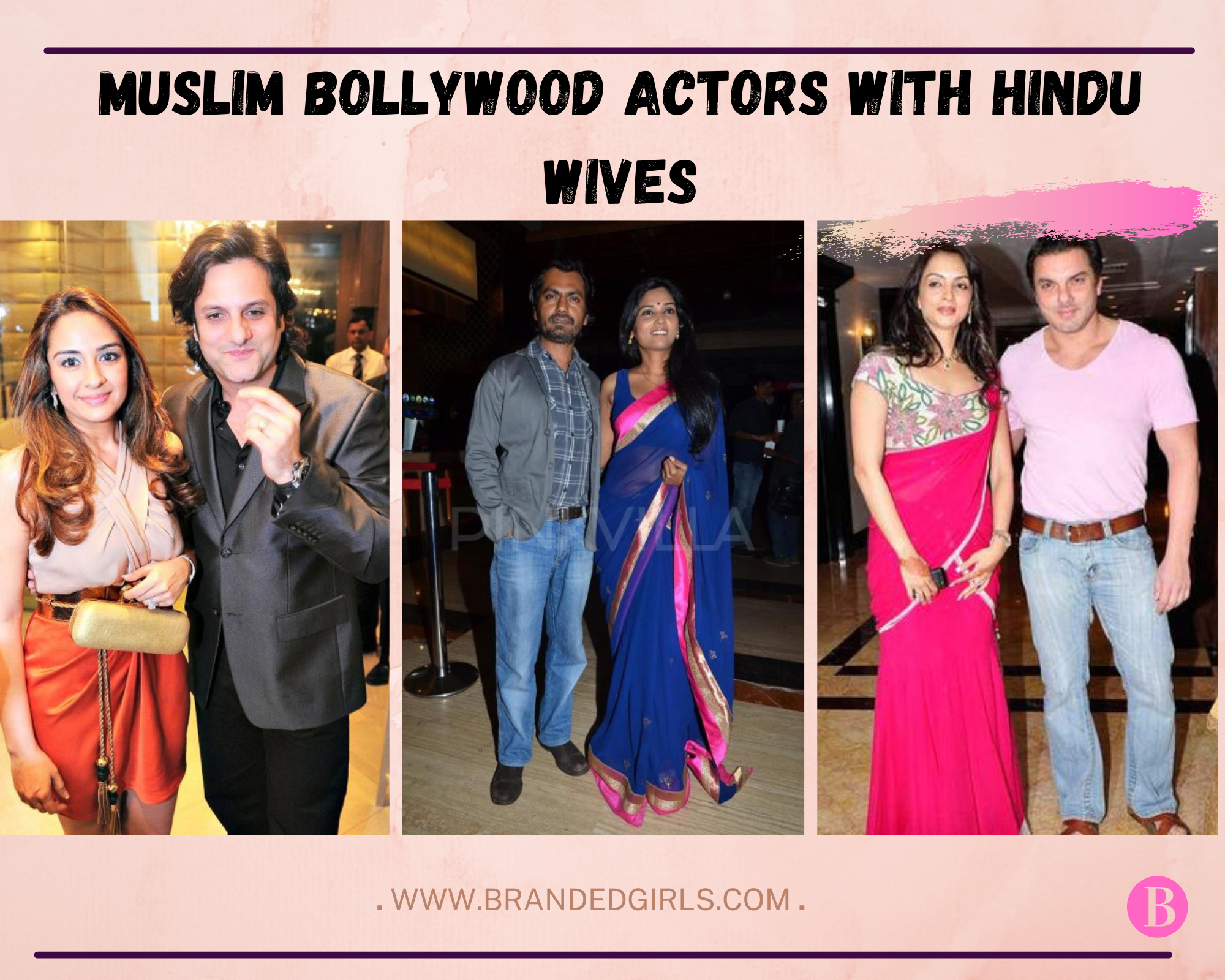 14 Famous Muslim Actors With Hindu Wives In Bollywood – Branded Girls