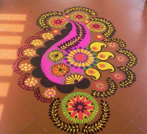 Rangoli Design Ideas: 23 Best Rangoli Designs for Holi – Branded Girls