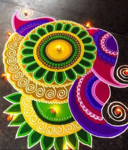 Rangoli Design Ideas: 23 Best Rangoli Designs for Holi – Branded Girls